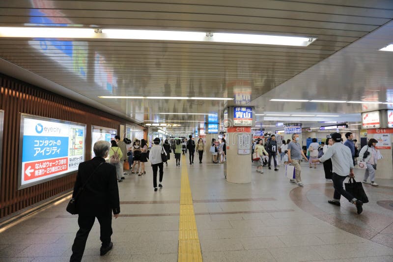 A Namba Station of Under Ground Walkway Editorial Stock Image - Image ...
