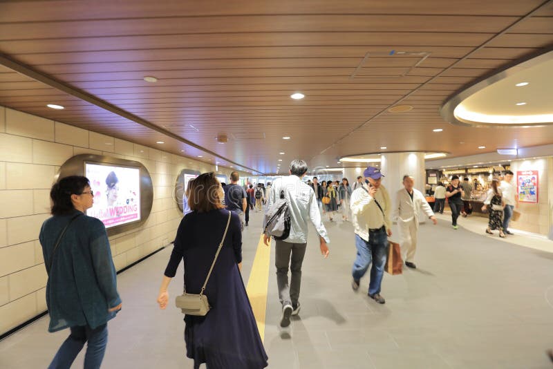 A Namba Station of Under Ground Walkway Editorial Photography - Image ...