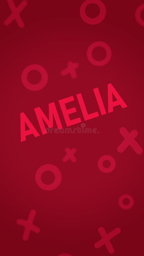 Name Amelia on Red Phone Wallpaper Stock Illustration - Illustration of ...