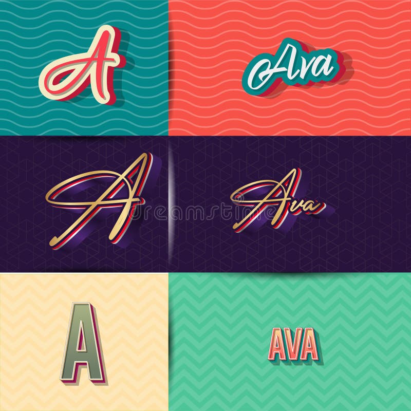 Name Ava Stock Illustrations – 145 Name Ava Stock Illustrations ...