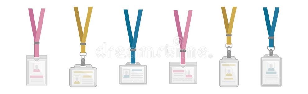 Name Badges or Name Tags Made of Lightweight Plastic with Lanyard for ...