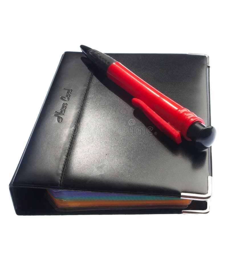Name Book and Large Pen, Isolated Stock Image - Image of organize ...