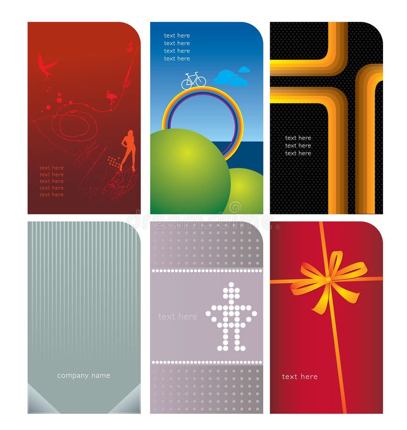 Name card 4-3 stock vector. Illustration of tech, design - 9359367