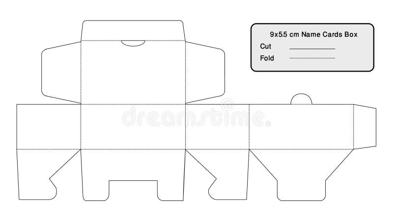 Name Card Box stock illustration. Illustration of paper - 7889795