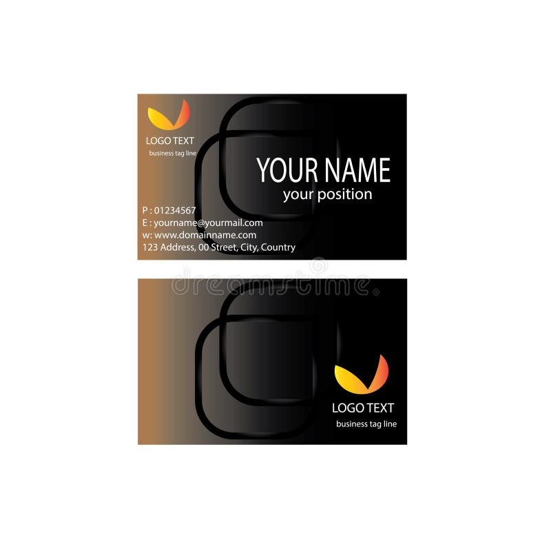 Name card design editorial stock image. Illustration of communication ...