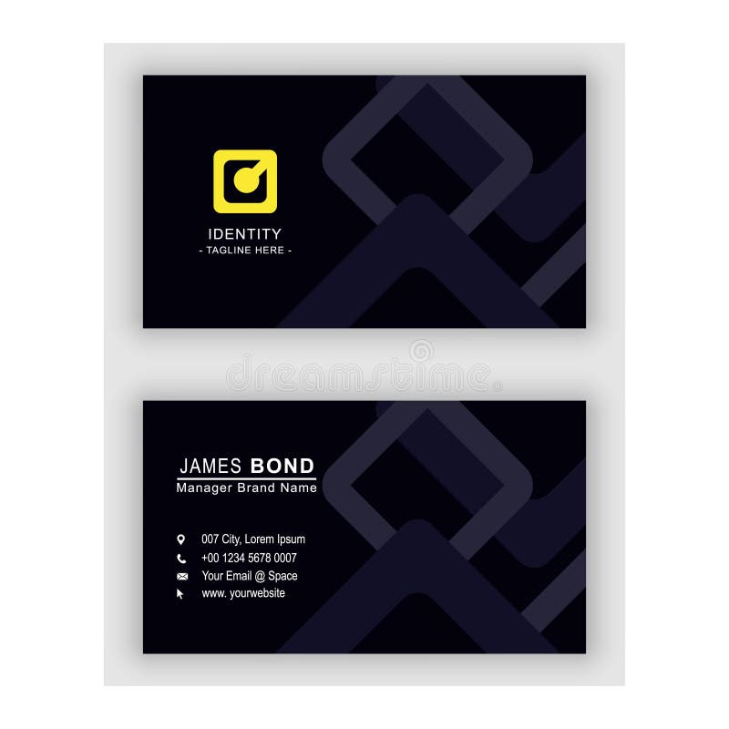 Name Card Design Full Vector Stock Vector - Illustration of bussines ...