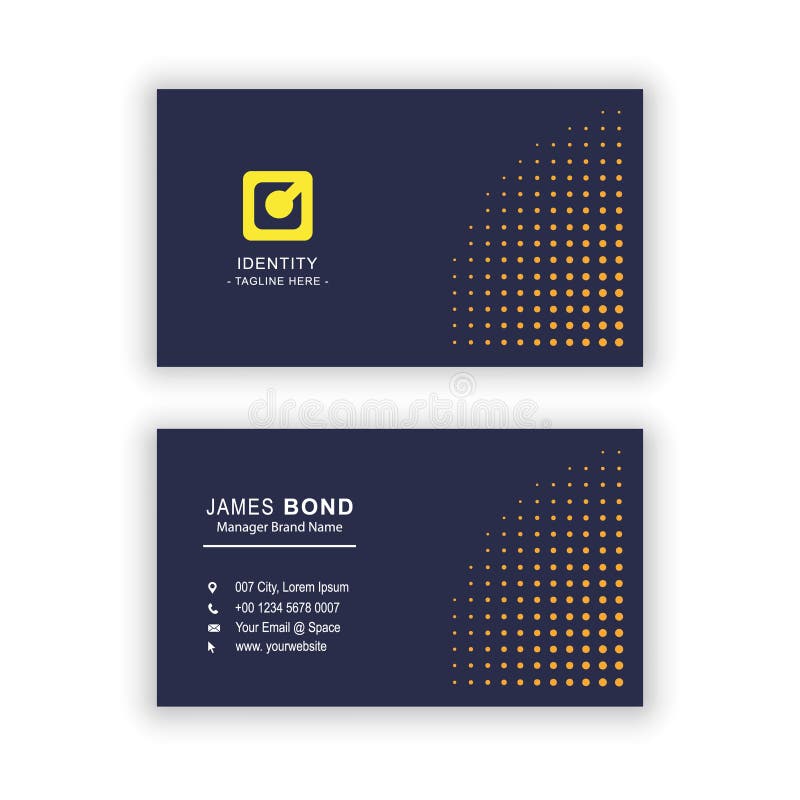 Name Card Design Full Vector Stock Vector - Illustration of modern ...