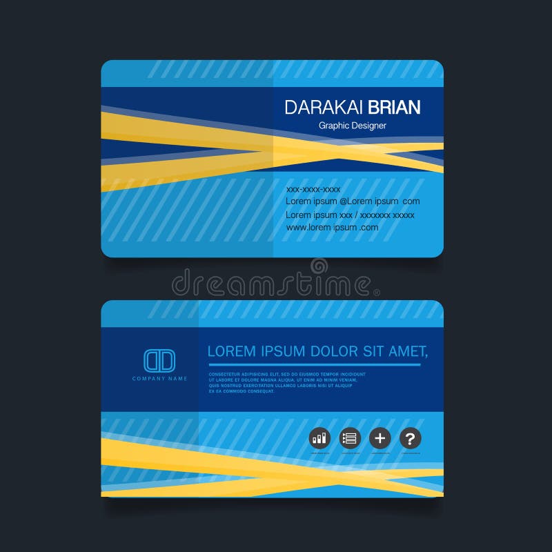 Name Card, Modern Simple Business Card Template. Stock Vector ...