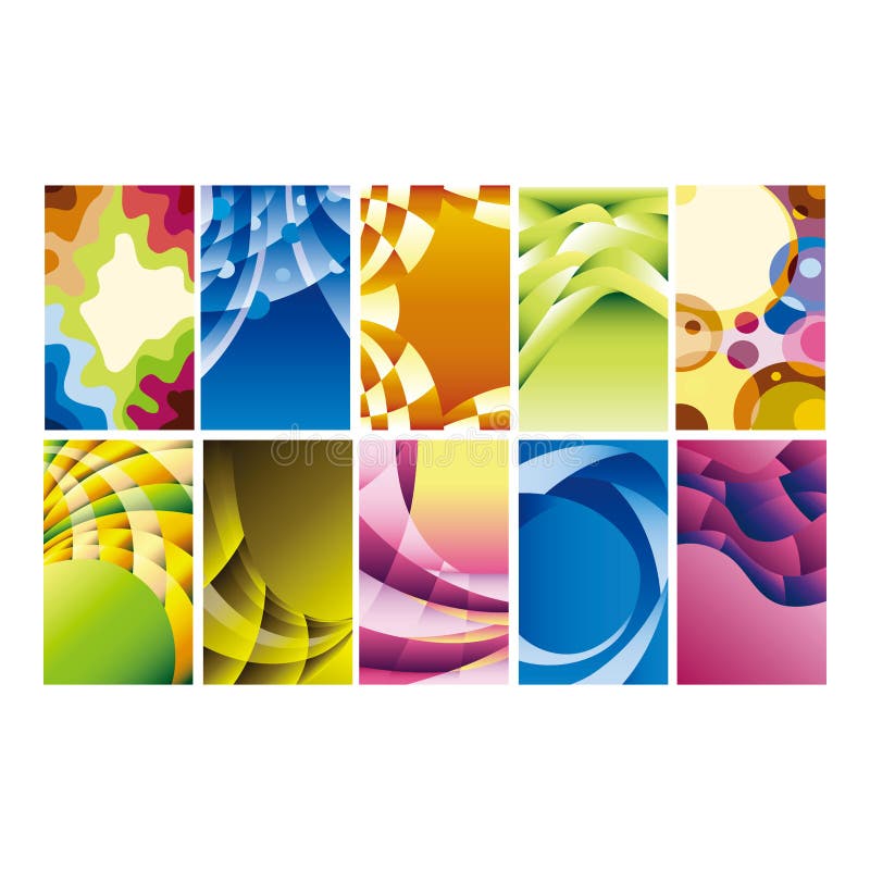 Name Card Template Collection Stock Vector - Illustration of template ...