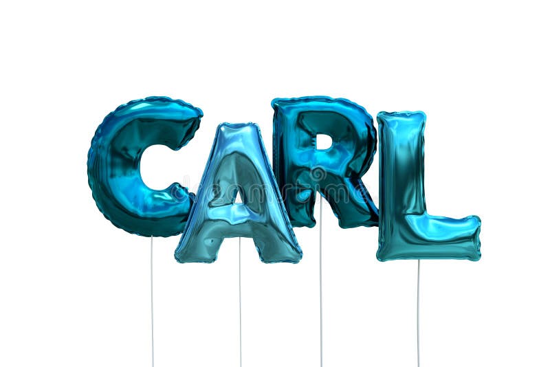 Carl Name Lettering Tinsels Stock Vector - Illustration of party ...