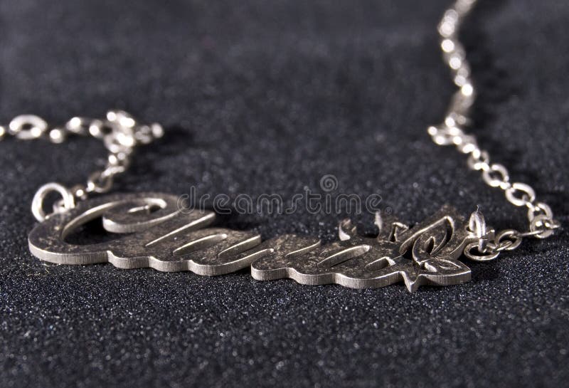 Name chain stock image. Image of accessorise, jewels - 16391599