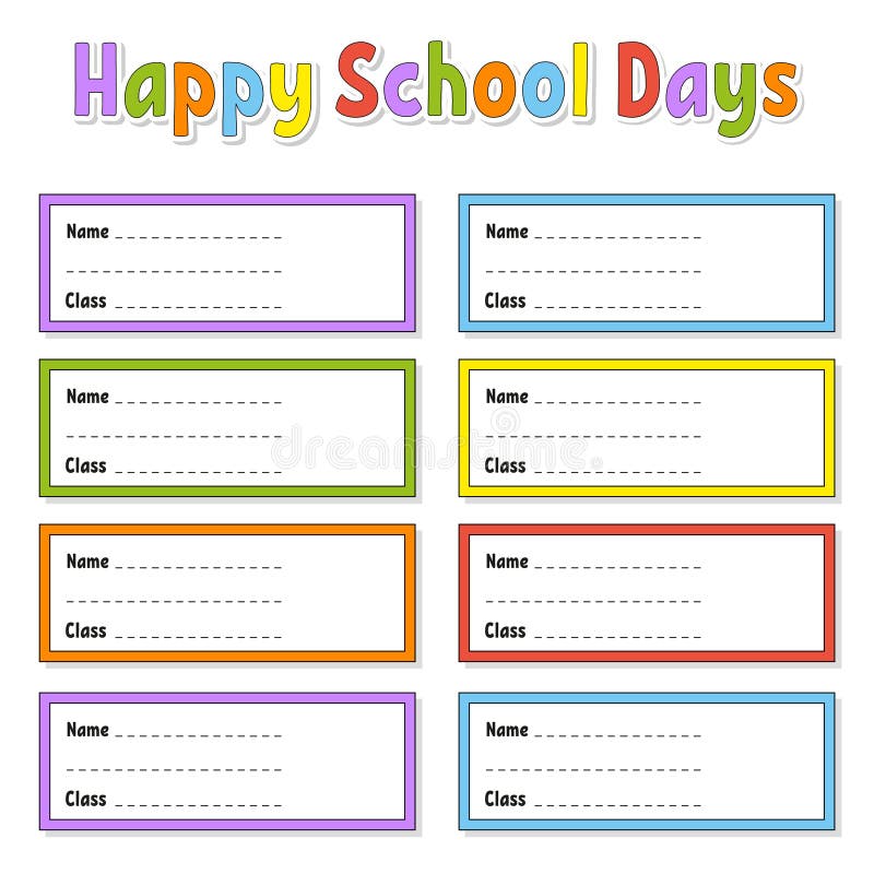 Set Stickers. Empty Template. Name Tags, Gift Labels. Perfect for ...