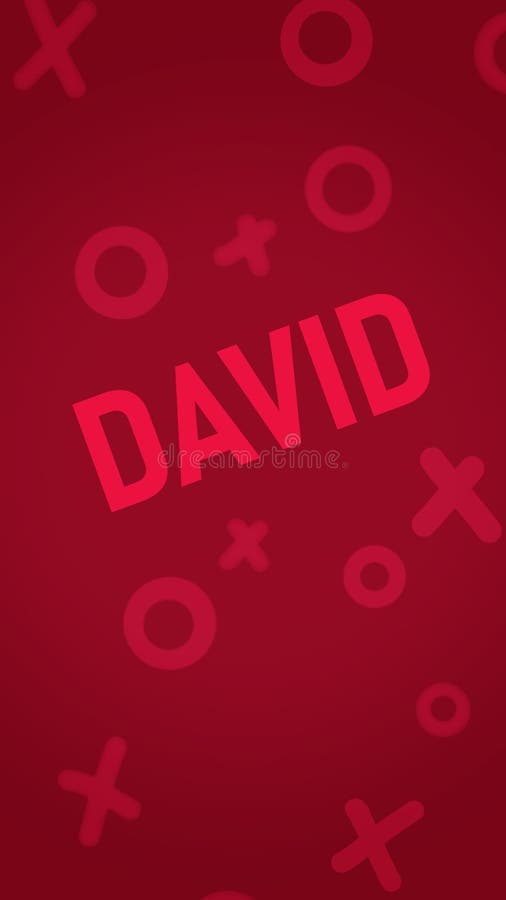Name David on Red Phone Wallpaper Stock Illustration - Illustration of ...