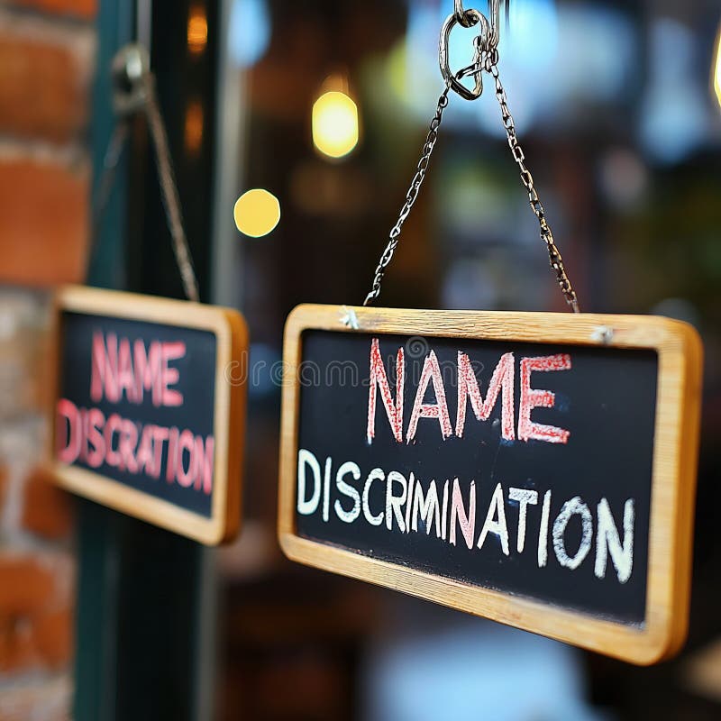 NAME DISCRIMINATION Text Related To the Type of Discrimination Written ...