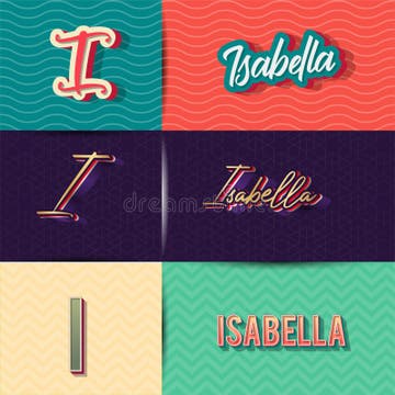 Name Isabella Stock Illustrations – 35 Name Isabella Stock ...
