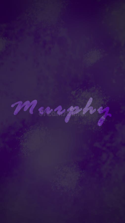 Name Murphy in Calligraphy Against Purple Phone Wallpaper Stock ...