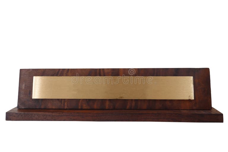 Name plate stock image. Image of blank, placard, copyspace - 29012393