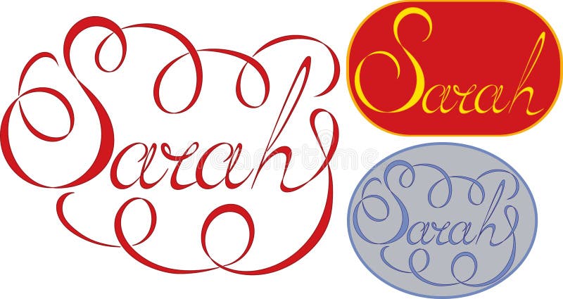 Name Sarah Stock Illustrations – 24 Name Sarah Stock Illustrations ...