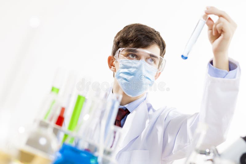 In the name of science stock image. Image of examining - 55039467