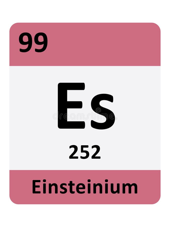 Einsteinium Element In Periodic Table Atomic Number Atomic Mass