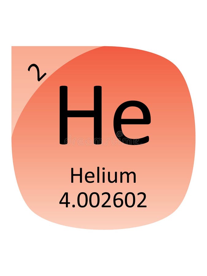 Round Periodic Table Element Symbol of Helium Stock Vector ...