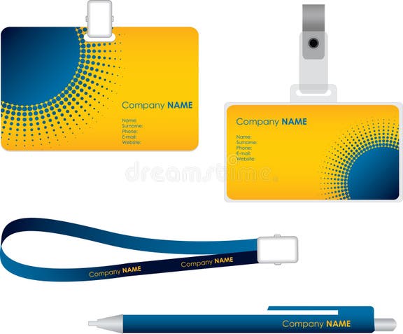 Name tag for id card stock vector. Illustration of latch - 19222697