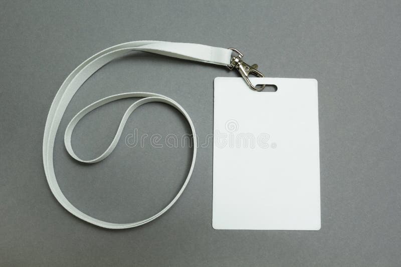 Job Identity Name Tag, Badge and Lanyard. Staff Identity Card Stock ...