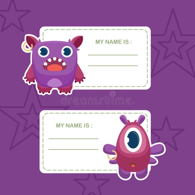 Name Tag Kids Stock Illustrations – 910 Name Tag Kids Stock ...