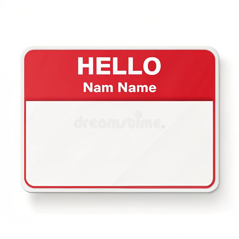Name Tag Sticker Sheet Stock Illustrations – 152 Name Tag Sticker Sheet ...
