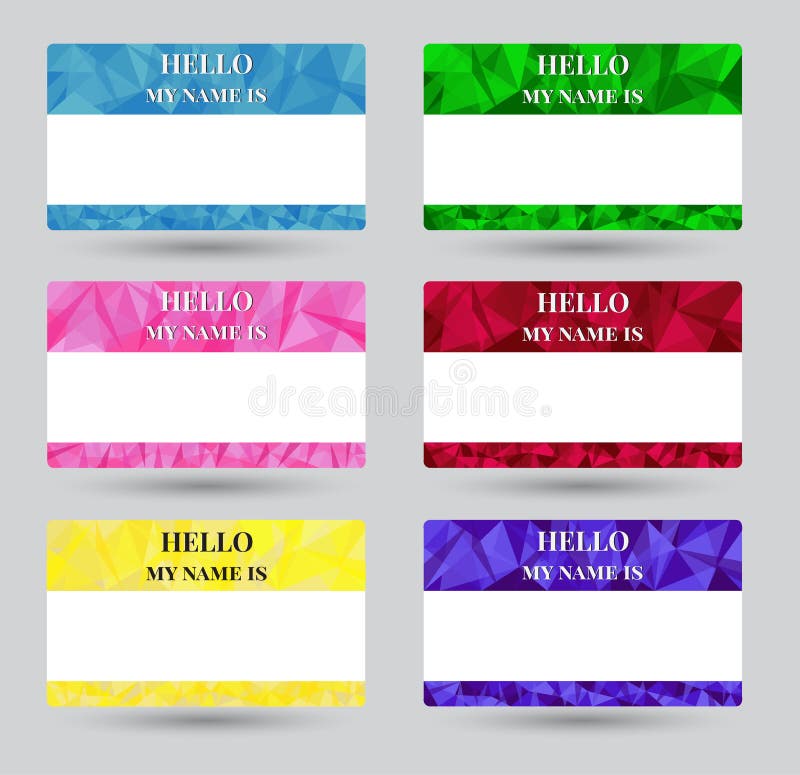 Name tag from vector stock vector. Illustration of good - 58439542