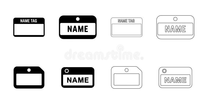 Name Tags Printable Stock Illustrations – 112 Name Tags Printable Stock ...