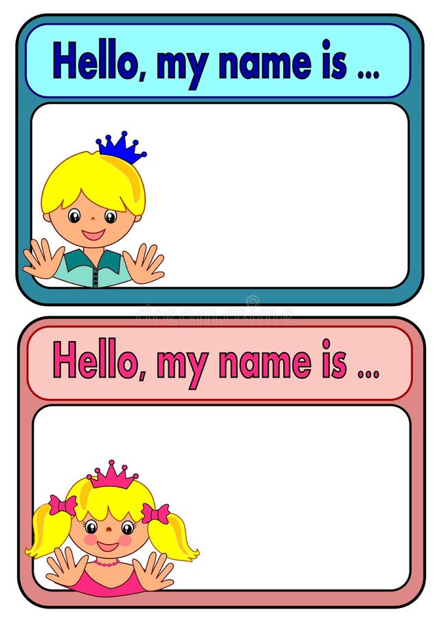 Cute Name Tag Stock Illustrations – 2,812 Cute Name Tag Stock ...