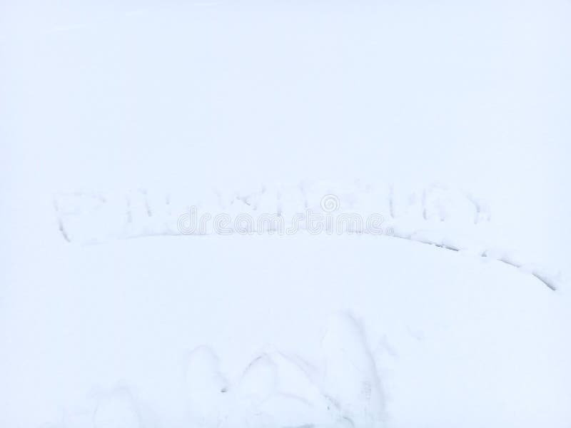 Snow on Ground in Park in Day Light Stock Image - Image of park ...