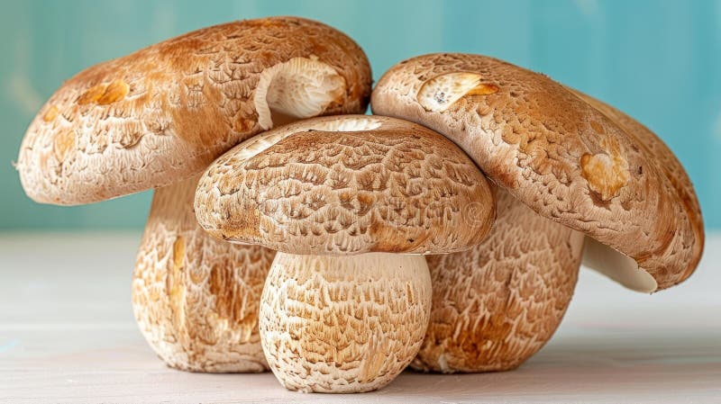Nameko Mushroom Pholiota Nameko on a Delicate Pastel Colored Background ...