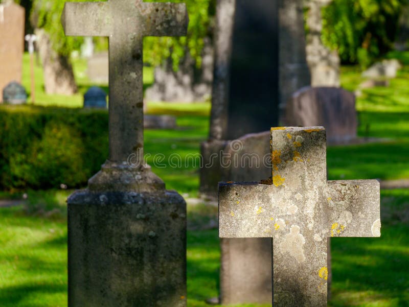 Nameless Graves at Cementery during the Summer Stock Image - Image of ...