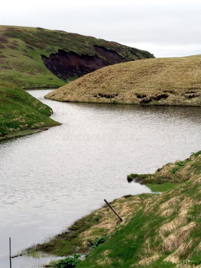 Nameless River, Flowing through the Lava Fields in Hrifunes Area in ...