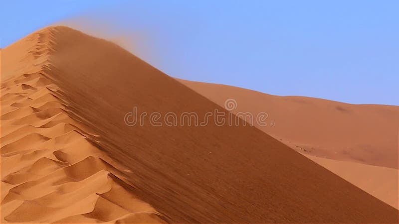 Namib Desert Dune Sossusvlei Sandstorm Stock Footage - Video of orange ...