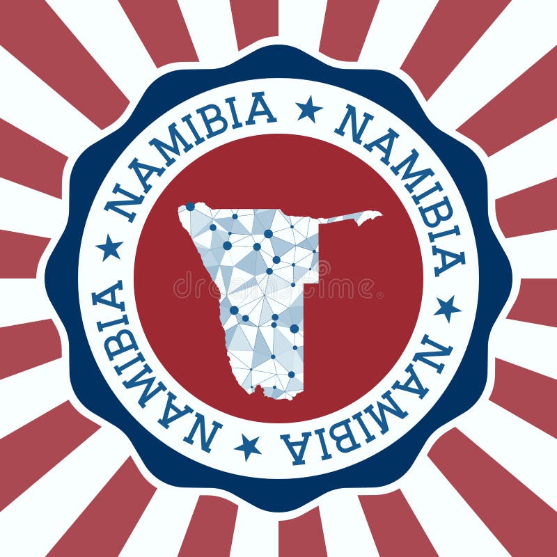 Namibia Badge. stock vector. Illustration of futuristic - 219851246