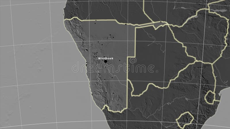 Namibia - Bilevel. Composition, Borders Stock Illustration ...