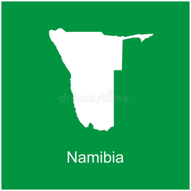 Namibia country map icon stock illustration. Illustration of white ...