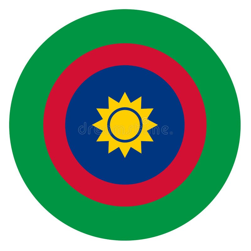 Namibia country roundel stock illustration. Illustration of flag ...