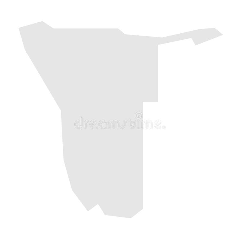 Namibia Simplified Vector Map Stock Illustration - Illustration of ...