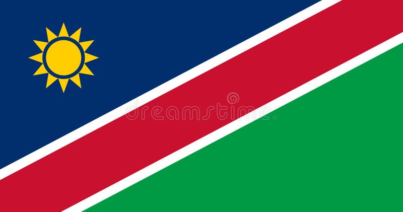 Namibia Flag Illustration Premium Quality High Resolution 300DPI Stock ...