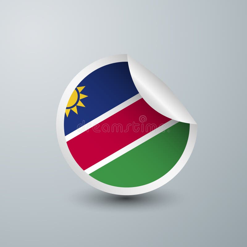 Namibia Round Flag Design Stock Illustrations – 210 Namibia Round Flag ...