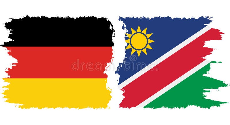 Namibia and Germany Grunge Flags Connection Vector Stock Vector ...