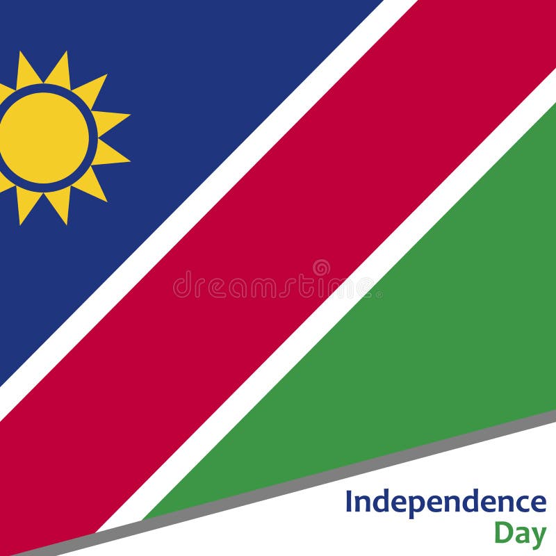 Namibia independence day stock vector. Illustration of flag - 95795646