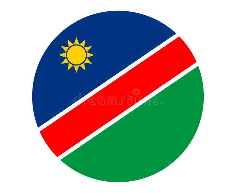 Namibia Flag National Africa Emblem Icon Vector Stock Illustration ...