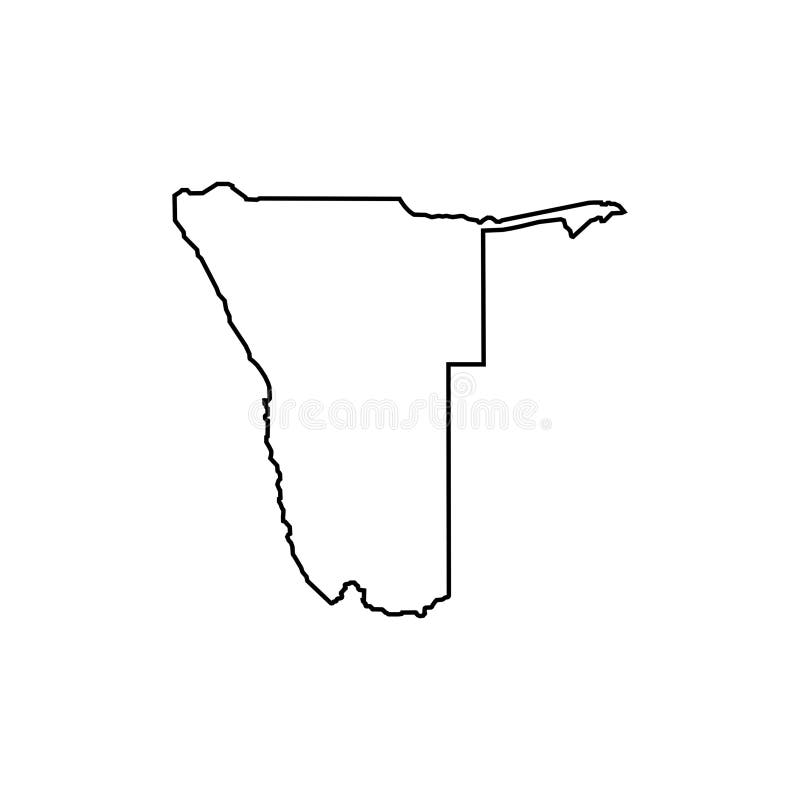 Namibia map icon stock illustration. Illustration of design - 329065605