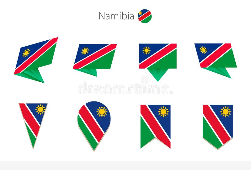 Namibia National Flag Collection, Eight Versions of Namibia Vector ...