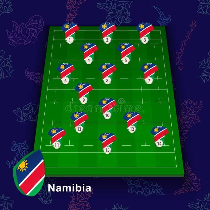 Namibia National Flag. Render 3D Stock Illustration - Illustration of ...